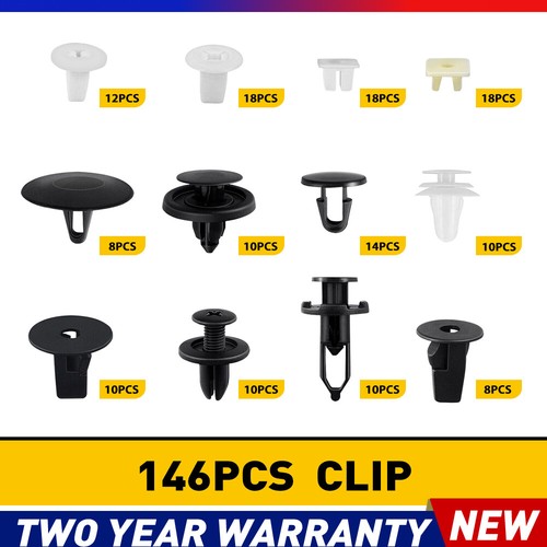 146 PCS Car Body Trim Clips Retainer Bumper Auto Panel Push Plastic ...