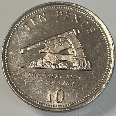 2008 Gibraltar 10p Ten Pence Coin - The Great Siege Cannon | eBay UK