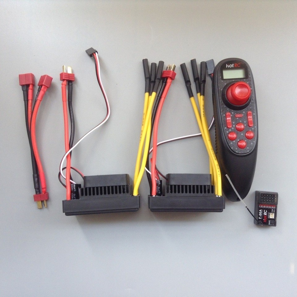 70A Bi-Directional ESC Pair 6-CH Radio Combo 2-6S Air-Cooled for RC ...