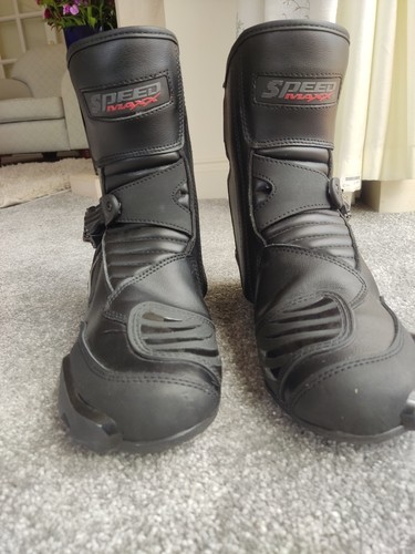 Speed Maxx Waterproof Motorcycle Boots UK 9 Excellent | eBay UK