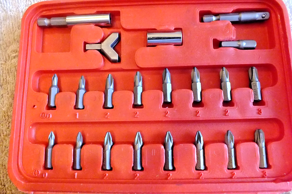 50 PIECE SCREWDRIVER BIT SET SECURITY HEX ALLEN PHILLIPS SLOTTED CLUTCH ...