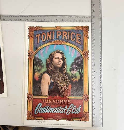 Toni Price Poster 1997 AUSTIN Danny Garrett Continental Club Limited to ...