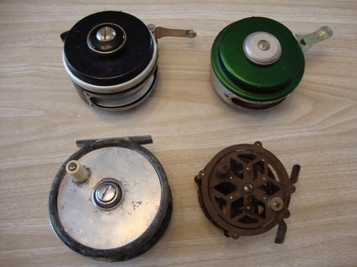 4 VINTAGE FLY FISHING REELS-SHAKESPEARE/HAWTHORNE/SKELETON | eBay