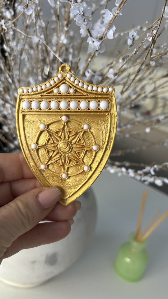 The traitors golden shield tv game prop | eBay UK