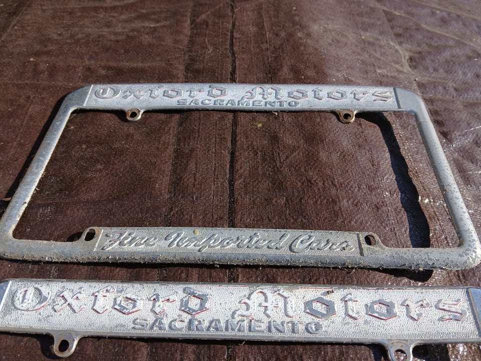 2 Rare Vintage 70 OXFORD MOTORS SACRAMENTO CALIFORNIA DEALER LICENSE ...