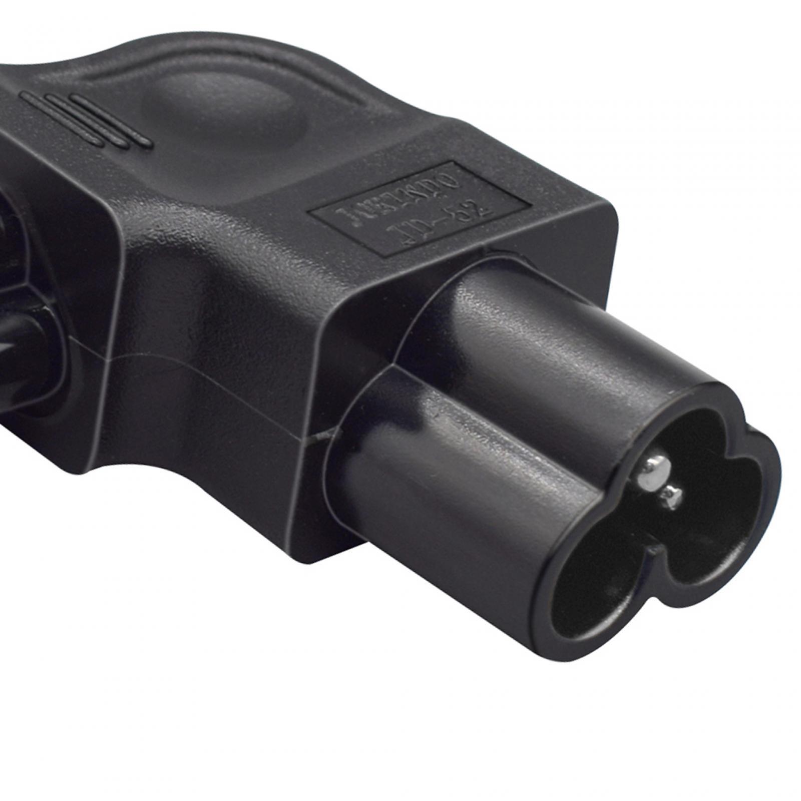 IEC320 C6 to C5 Power Adapter 90 Degree Bend IEC 320 C6 Male to C5 ...