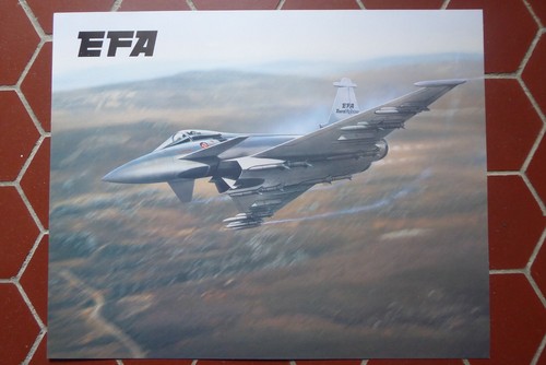 DOCUMENT RECTO/VERSO EFA EUROFIGHTER EUROPEAN FIGHTER AIRCRAFT | eBay