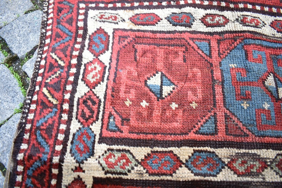 Marvelous Antique Fragment Rug Collecttor's Piece East Anatolian ...