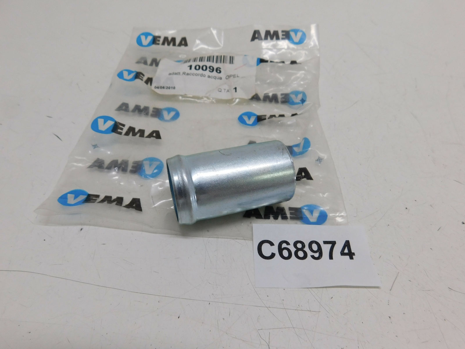 Water Flange Engine Coolant Pump VEMA Opel Astra Corsa 10096 90091526 ...