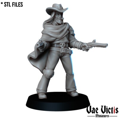 The Gunslinger Human Cowboy Miniature DnD D&D Pathfinder RPG | eBay