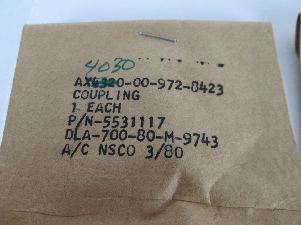 Lot of 9 Coupling NSN: 4030009728423 NOS Aviation Aircraft Airplane ...