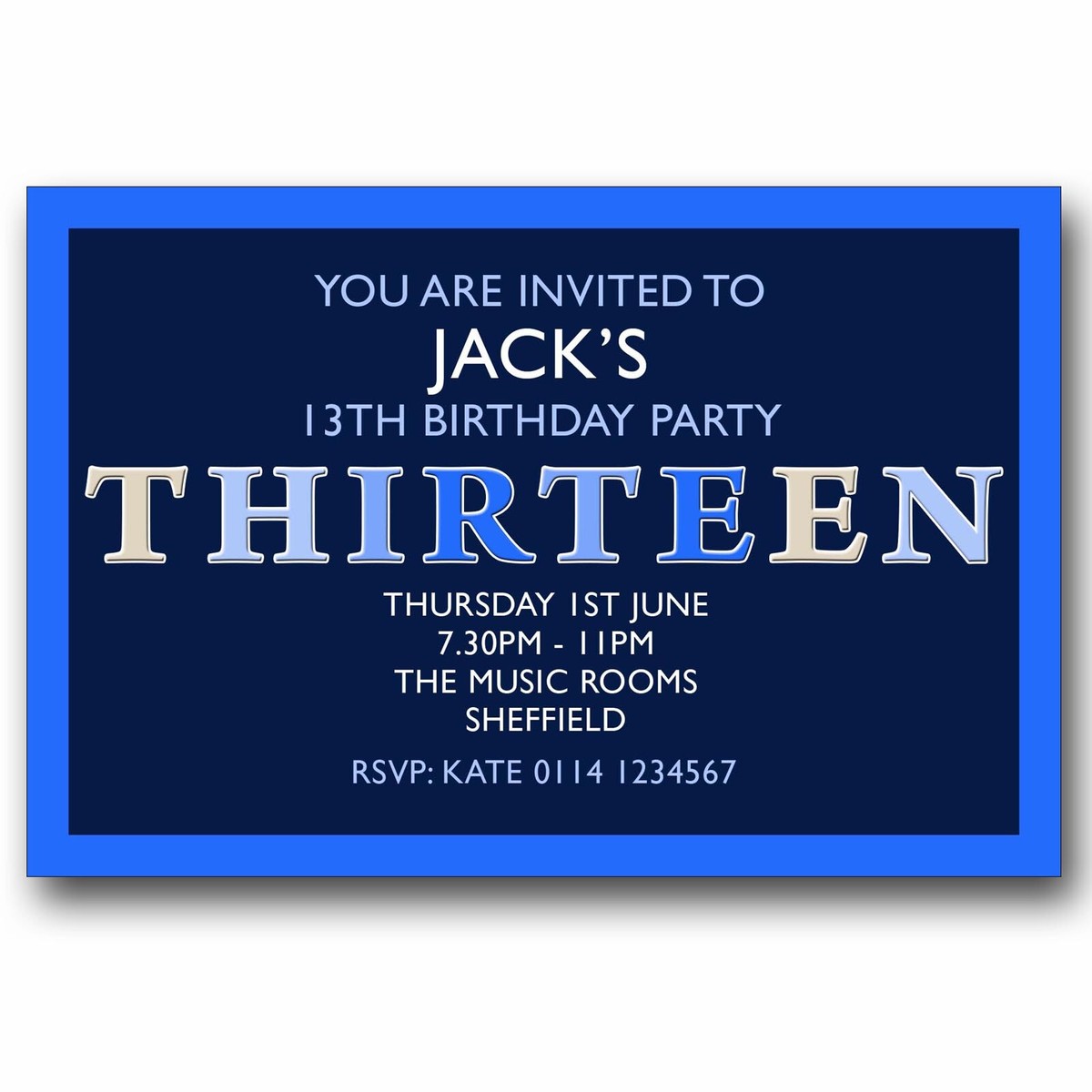 13th Birthday Invitation Templates For Boys 13th Birthday Invitation