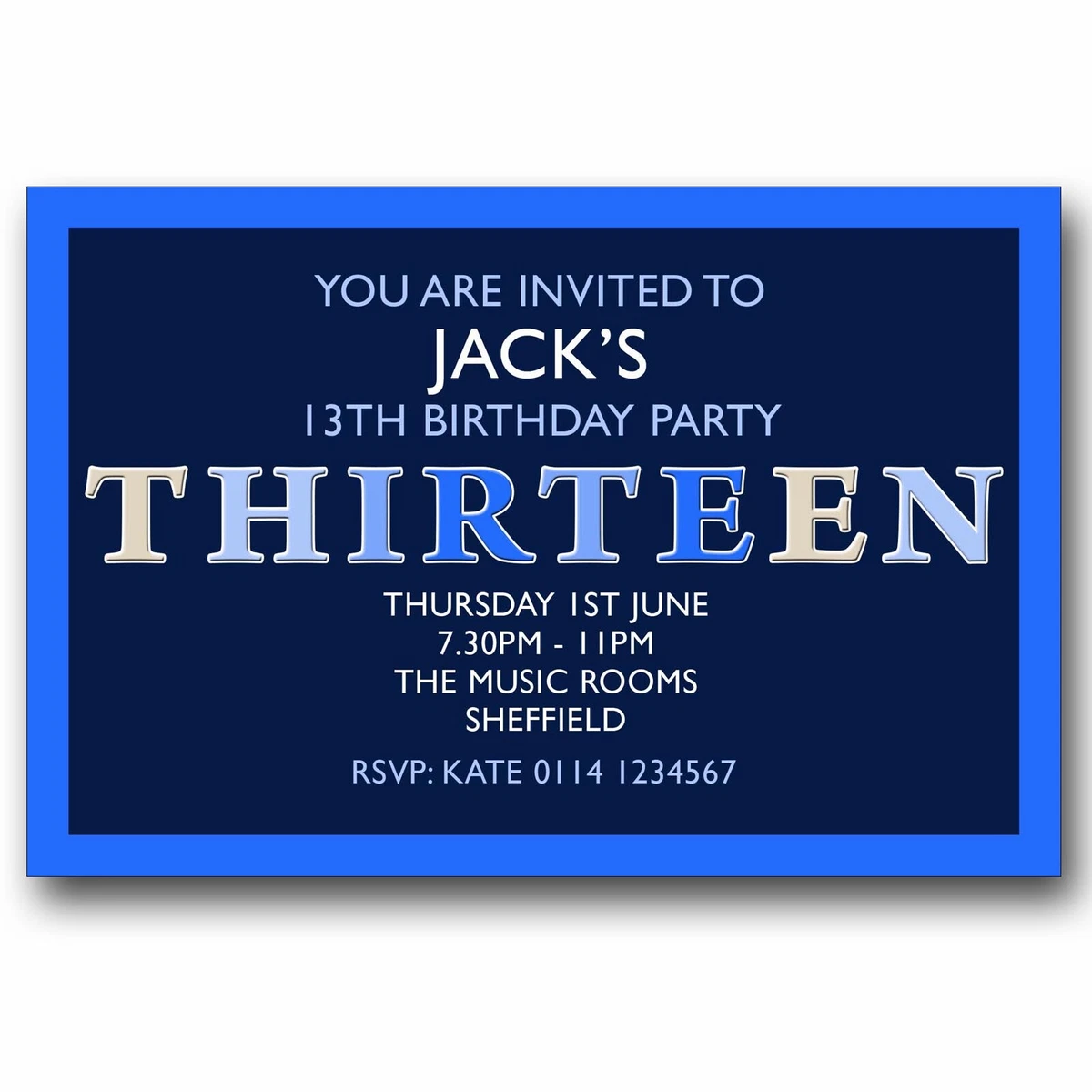 Teen Birthday Party Invitations
