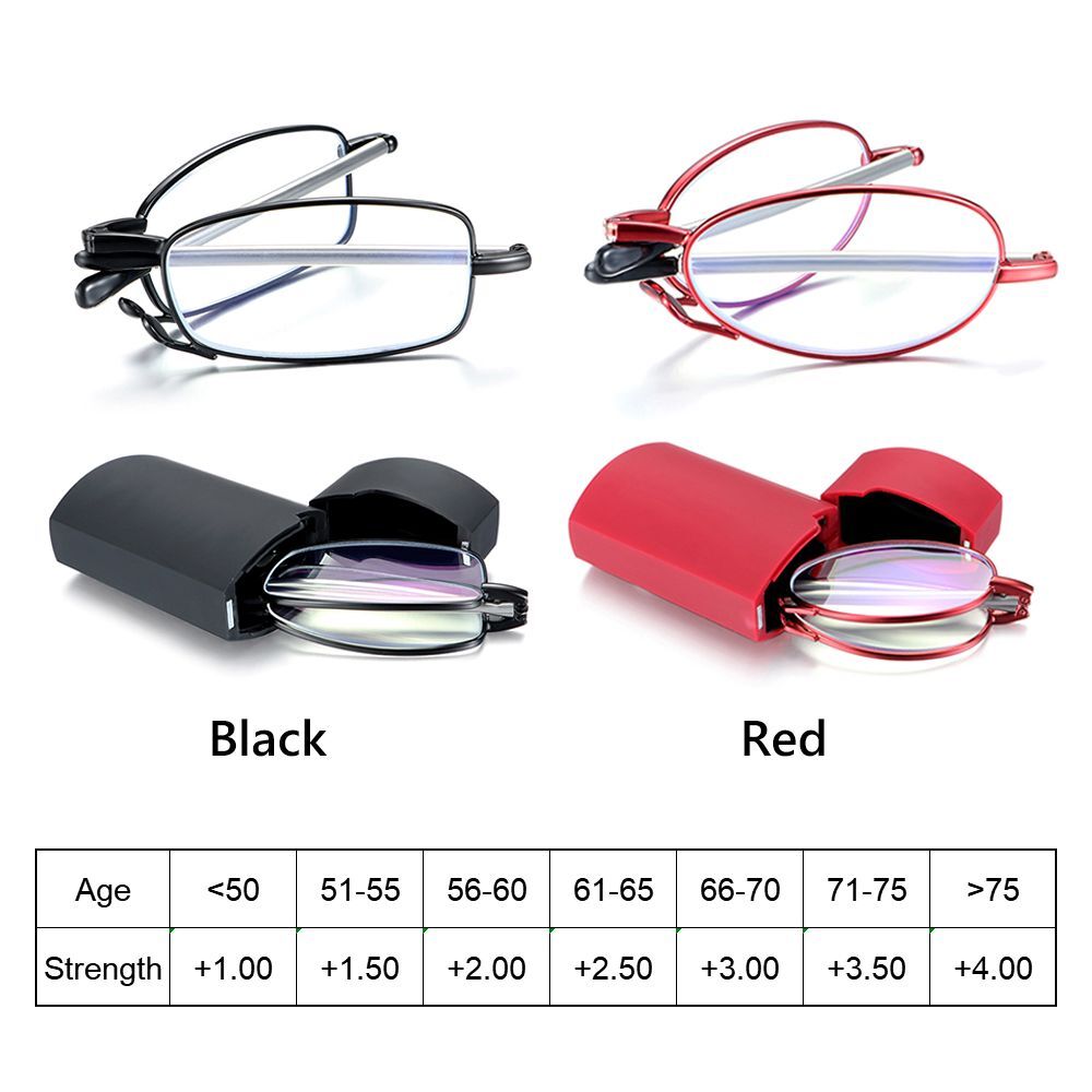 Folding Reading Glasses Computer Goggles Blue Light Blocking Rotating ...