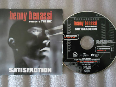 CD-BENNY BENASSI-SATISFACTION-ISAK ORIGINAL-ENERGY/AIRPLAY(CD SINGLE ...