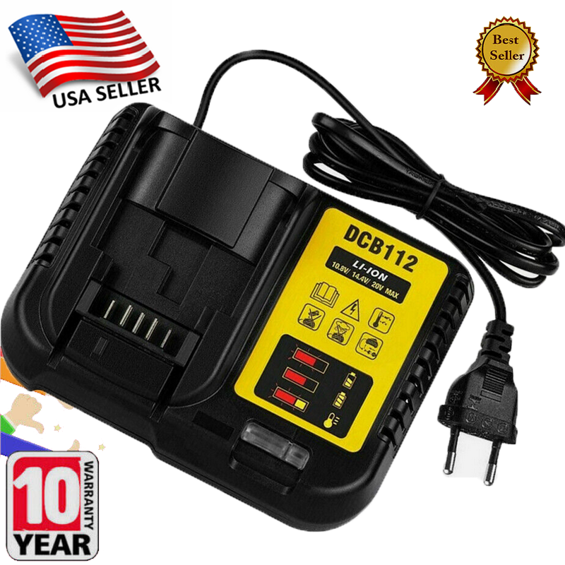 NEW For DEWALT DCB112 12V & 20V MAX Battery Charger Replaces DCB107 ...