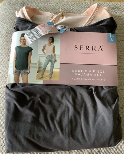 Women’s Ladies 4 Piece Pajama Set by Serra, Size Large (12-14) 🔥🔥 | eBay