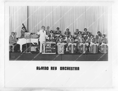 o40219 1970's orig photo musician bandleader Alvino Rey Orchestra orp ...