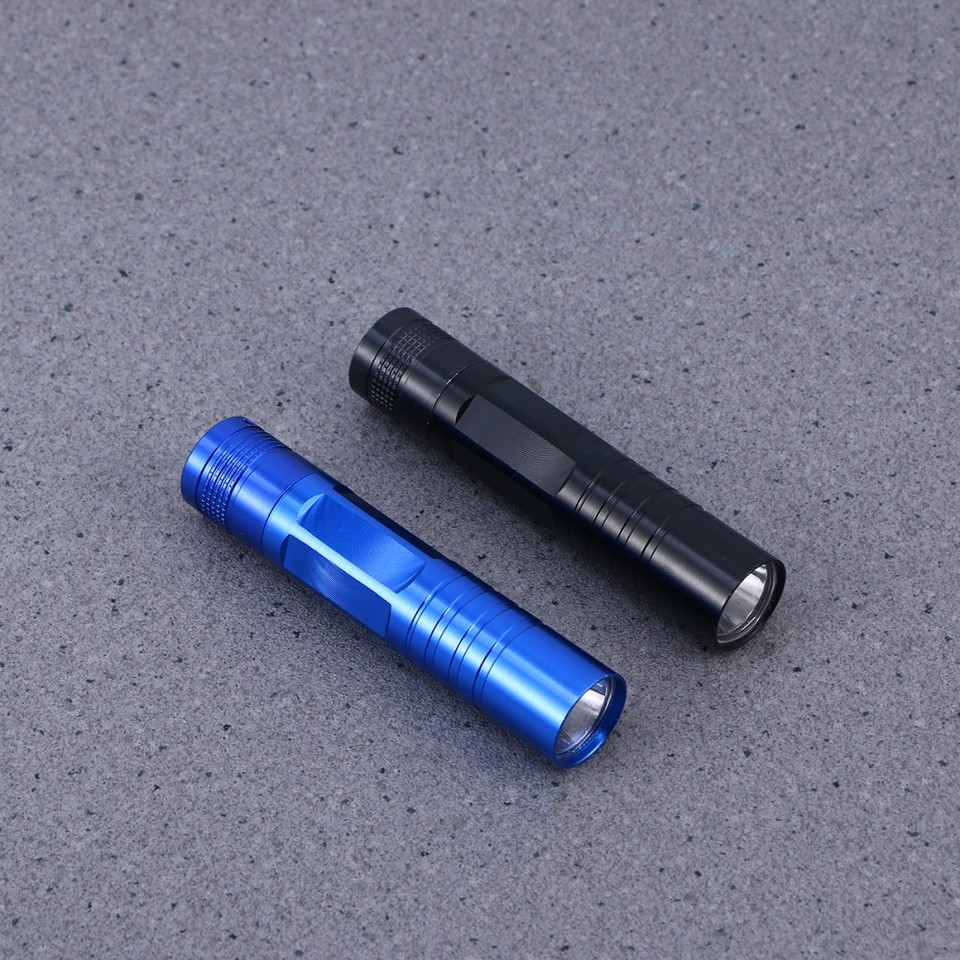 2 Count Mini Flashlight Miniature Keychain Little Flashlights Red Small ...