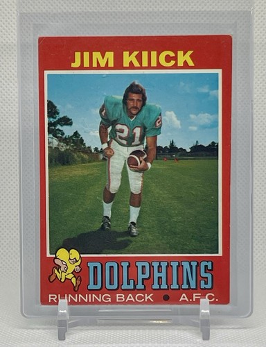 1971 Topps Rookie Jim Kiick #186 Dolphins | eBay