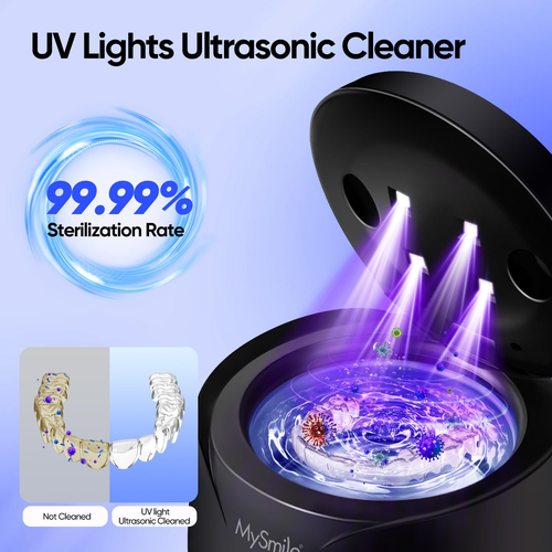 MySmile UV Ultrasonic Retainer Cleaner Machine Guard Cleaser Pod for ...