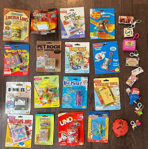 Vintage 1990's - 2000's MINI GAME KEYCHAIN LOT of 25 - BOX BOARD ...
