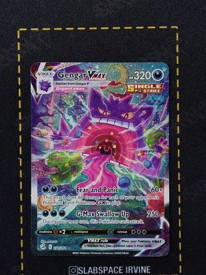 Gengar VMAX Alt Art Secret Rare 271/264 Swsh08: Fusion Strike Holo NM ...