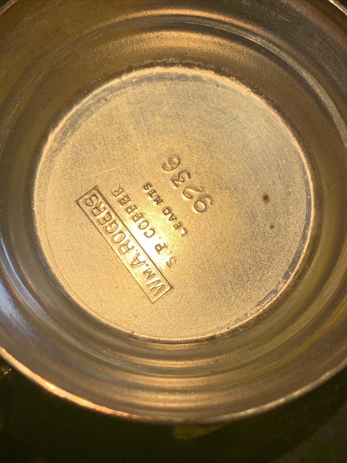 1847 Rogers Bros E P Copper Wmmts 8/151 Sugar and creamer Odds Look ...