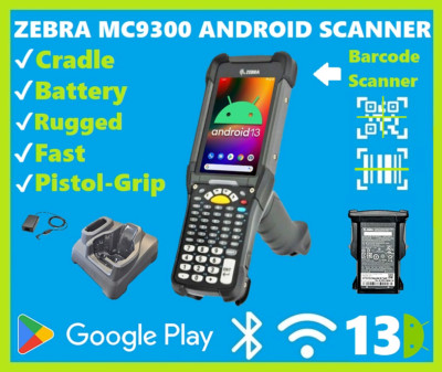 Zebra MC930B PistolGrip Wireless Android 2D/1D/QR Barcode Scanner w ...