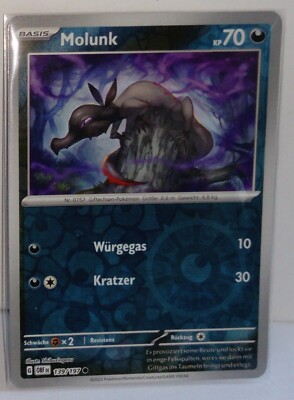 Pokémon Molunk 139 Reverse Holo Obsidianflammen OBF deutsch | eBay.de