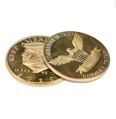 2020 President Donald Trump 24kGold Plated Commemorative Coin keep ...
