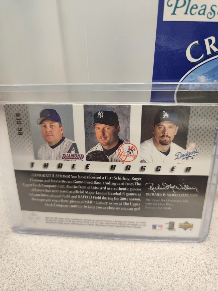 2003 Upper Deck MVP Three Bagger Curt Schilling Kevin Brown Roger ...