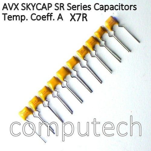 10 pezzi Condensatore multistrato MLCC 330nF 100V AVX SKYCAP SR Serie ...