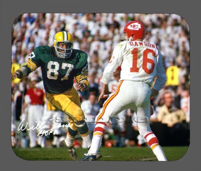 Willie Davis Green Bay Packers Facsimile Autographed Mouse Pad Item ...
