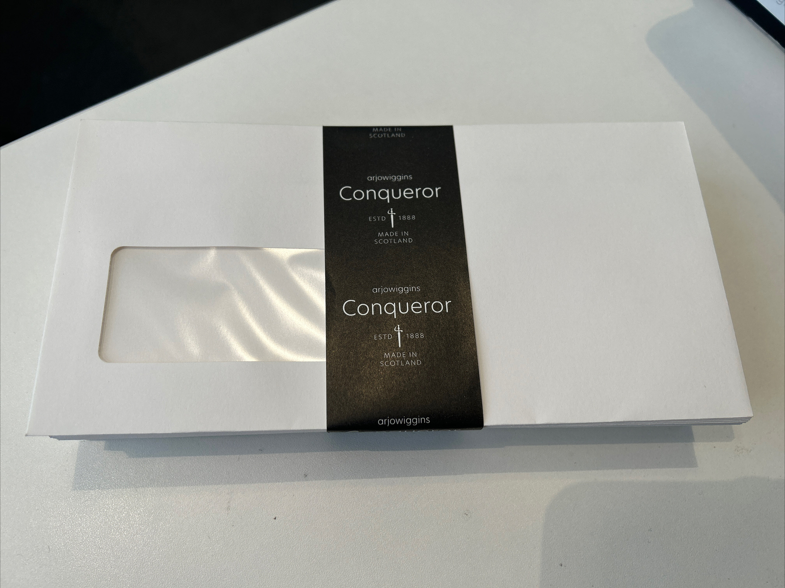 Conqueror High White Wove Window DL envelopes, Pack of 50pcs | eBay