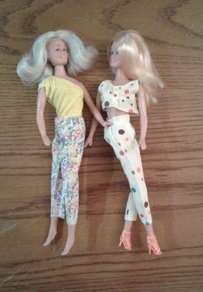 Lot of 2 Vintage Blonde Shillman Dolls Barbie Clone 1980s Hong Kong ...