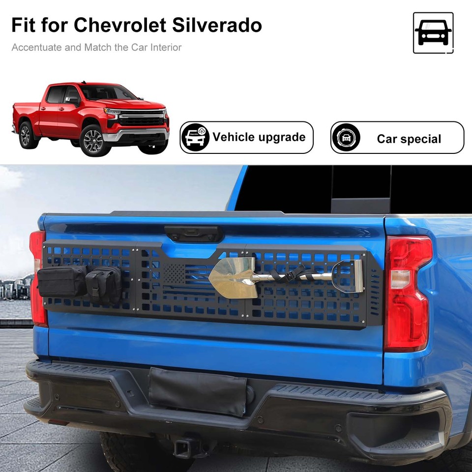 Tailgate Extension Guard Plate Holder Rack Accessories For Chevy ...