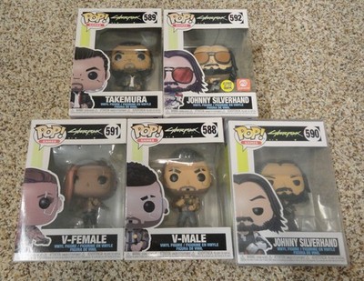 Cyberpunk 2077 funko pop bundle (V, Johnny Silverhand x2, Takemura) | eBay