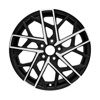 17x7 5 Spoke Refurbished Aluminum Wheel Painted Dark Silver Metallic ...