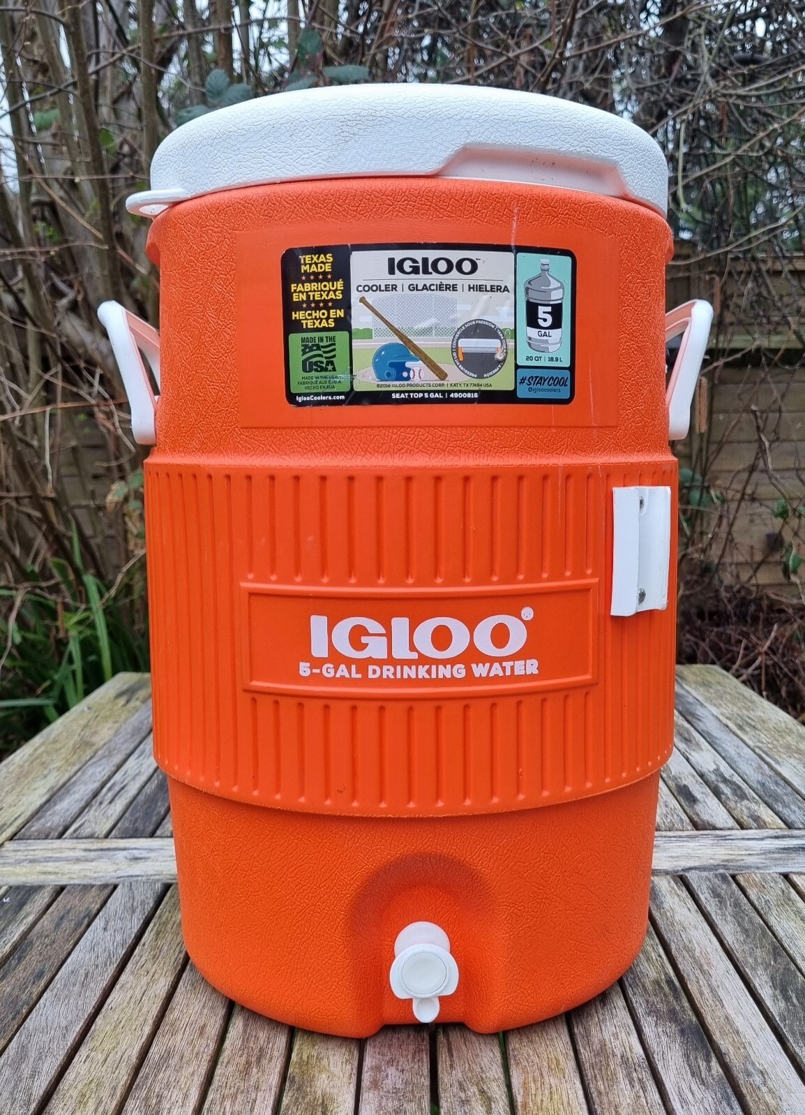 Igloo 5 Gallon Seat Top Beverage Cooler Water Dispenser 1 | eBay