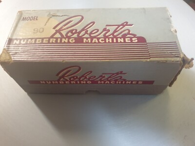 Vintage Heller Roberts Numbering Machine Model 9014MOV G Made in USA | eBay