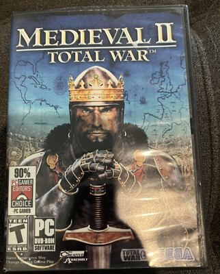 PC DVD-ROM Medieval Total War II (2) In Case w/ CD Key & Slip Cover ...