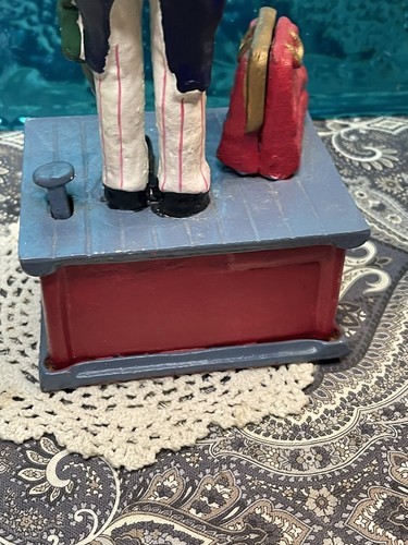 Vintage Cast Iron Mechanical Coin Bank Reproduction | eBay