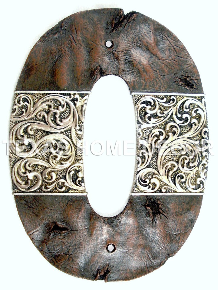 Western House Address Numbers Rustic Silver Floral Design Home Decor ...