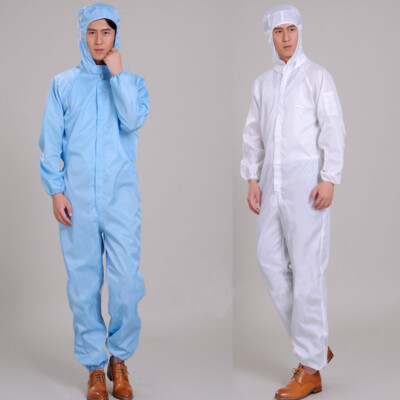 Dust-Proof Protective Coveralls Anti-Static Hooded Suits Laboratory ...