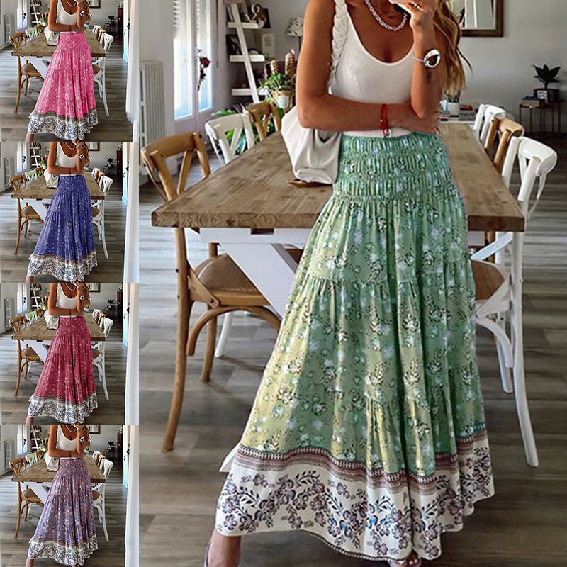 Floral Maxi Skirt Outfits