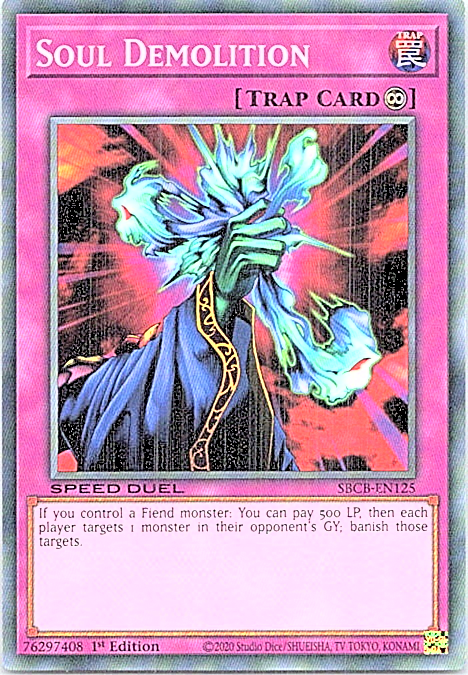Soul Demolition SBCB-EN125 Yu-Gi-Oh! Light Play 1st Edition | eBay