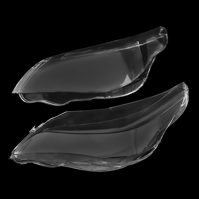 Pair Headlight Headlamp Lens Cover Clear For BMW E60 E61 5Series 525i ...