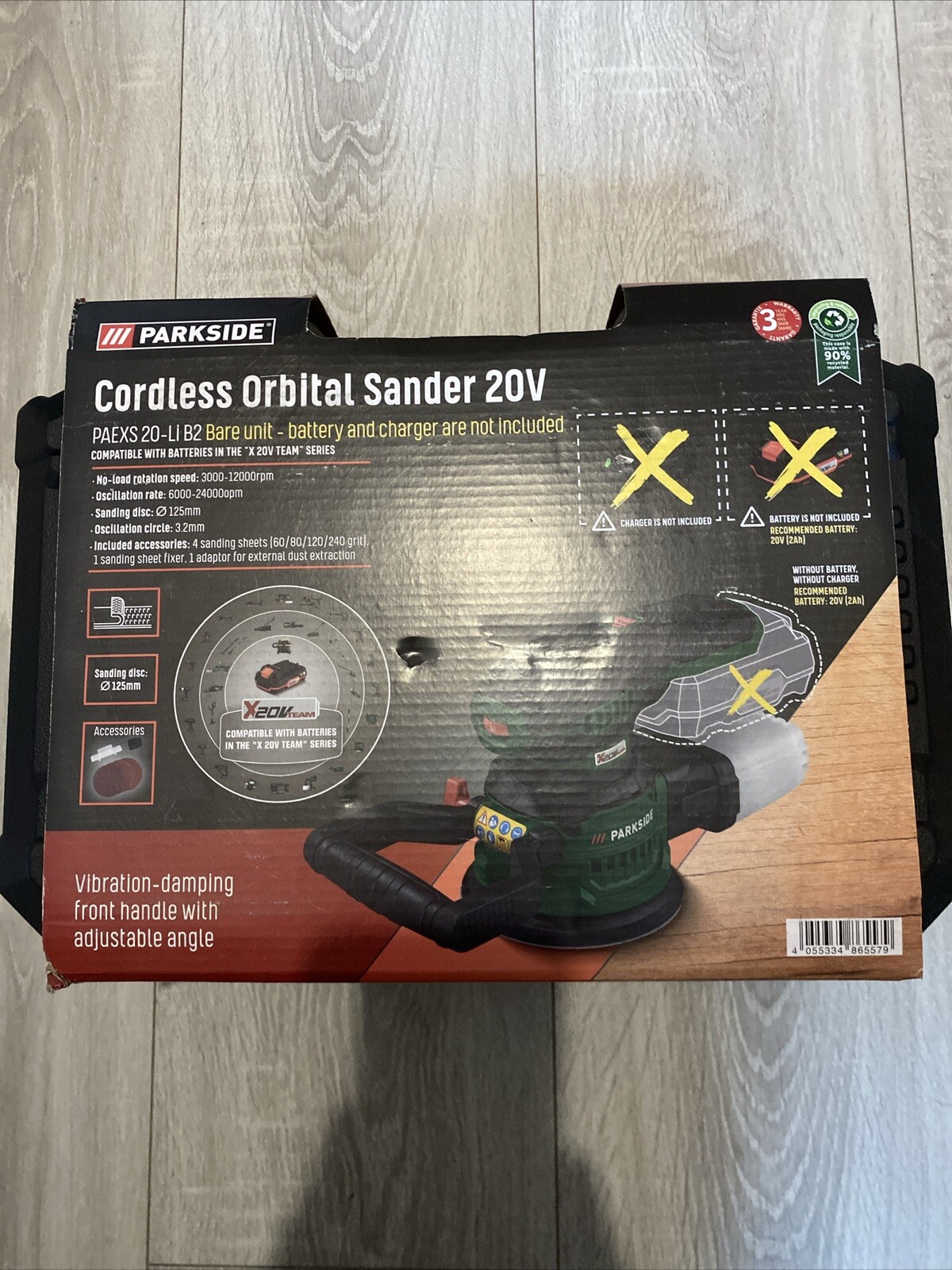 Parkside PAEXS 20-Li A1 20V Orbital Sander | Grelly UK