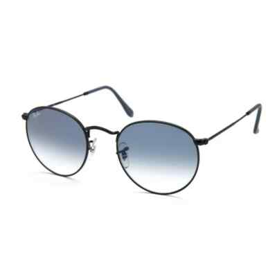OCCHIALI DA SOLE SUNGLASSES RAY-BAN 3447 ROUND 006/3F 50 MATTE BLACK ...